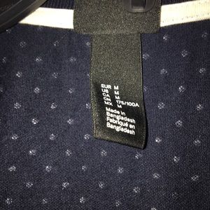 H&M | Tops | Hms Medium Size Womens Polo Poker Dots | Poshmark